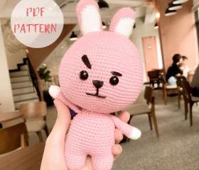Cooky Bt21 Crochet Pattern - Bts Army Korean Band Doll, Rabbit ...