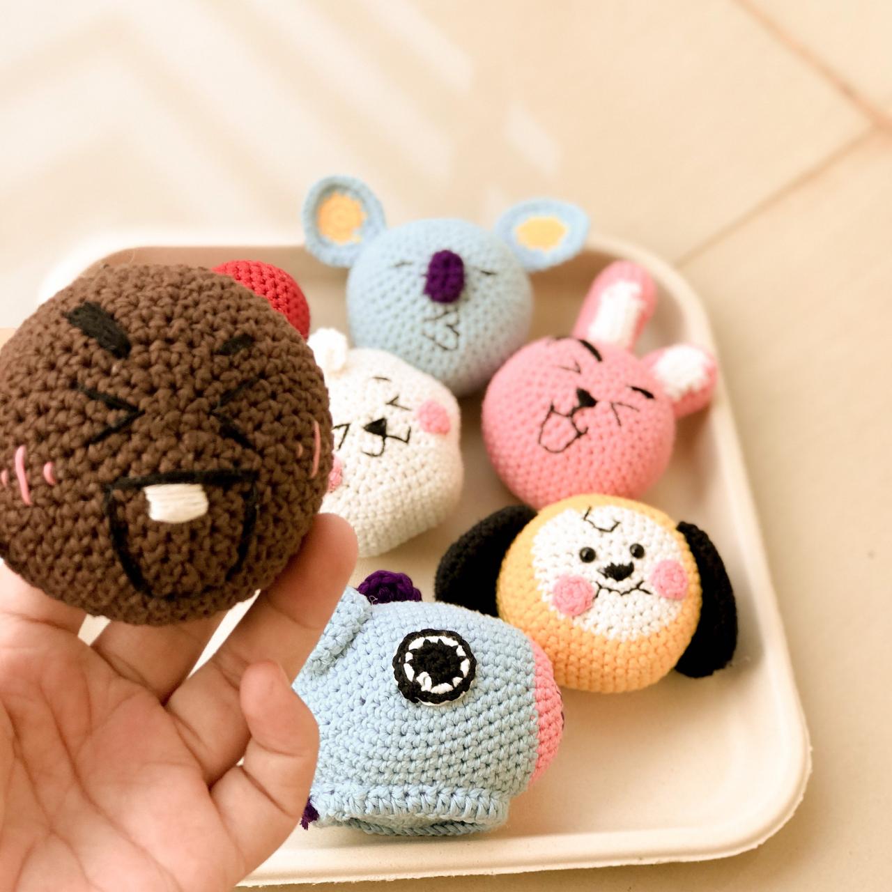 7in1 Bt21 Crochet Pattern, Mini Bts Bt21 Bangtan Army Amigurumi ...